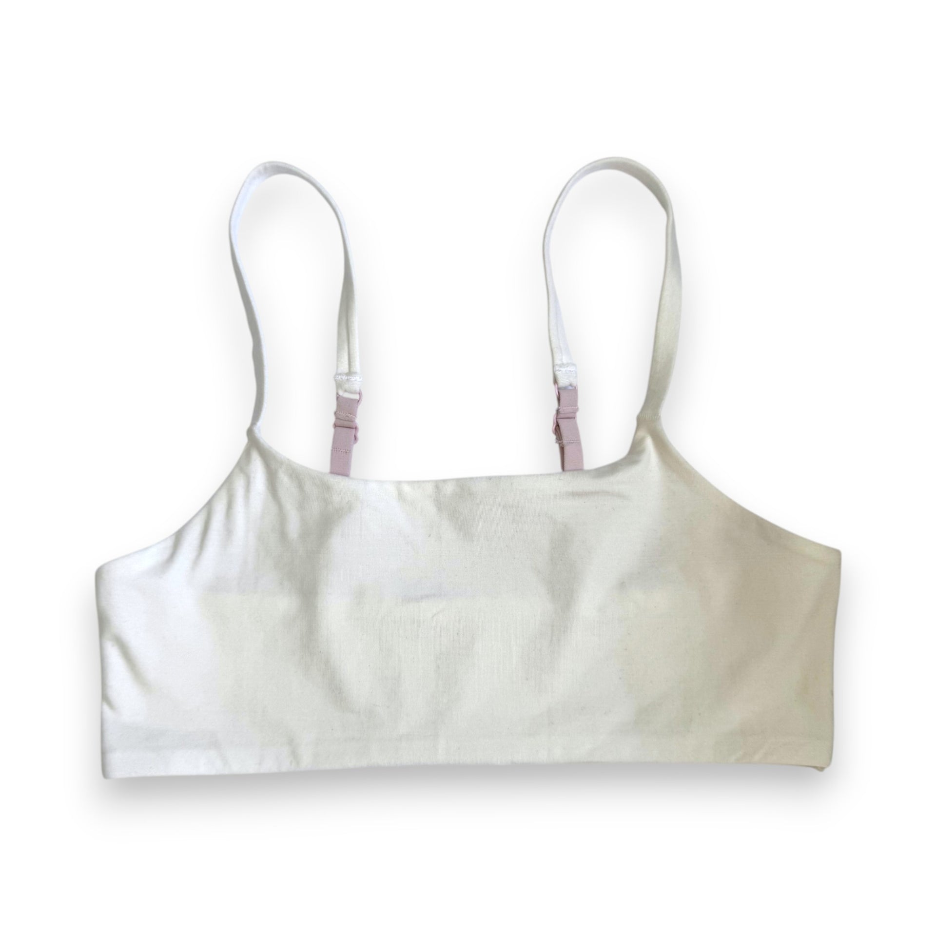 Comfort Crop Bra - White | First Bra For Teens | Best For Sensitive ...