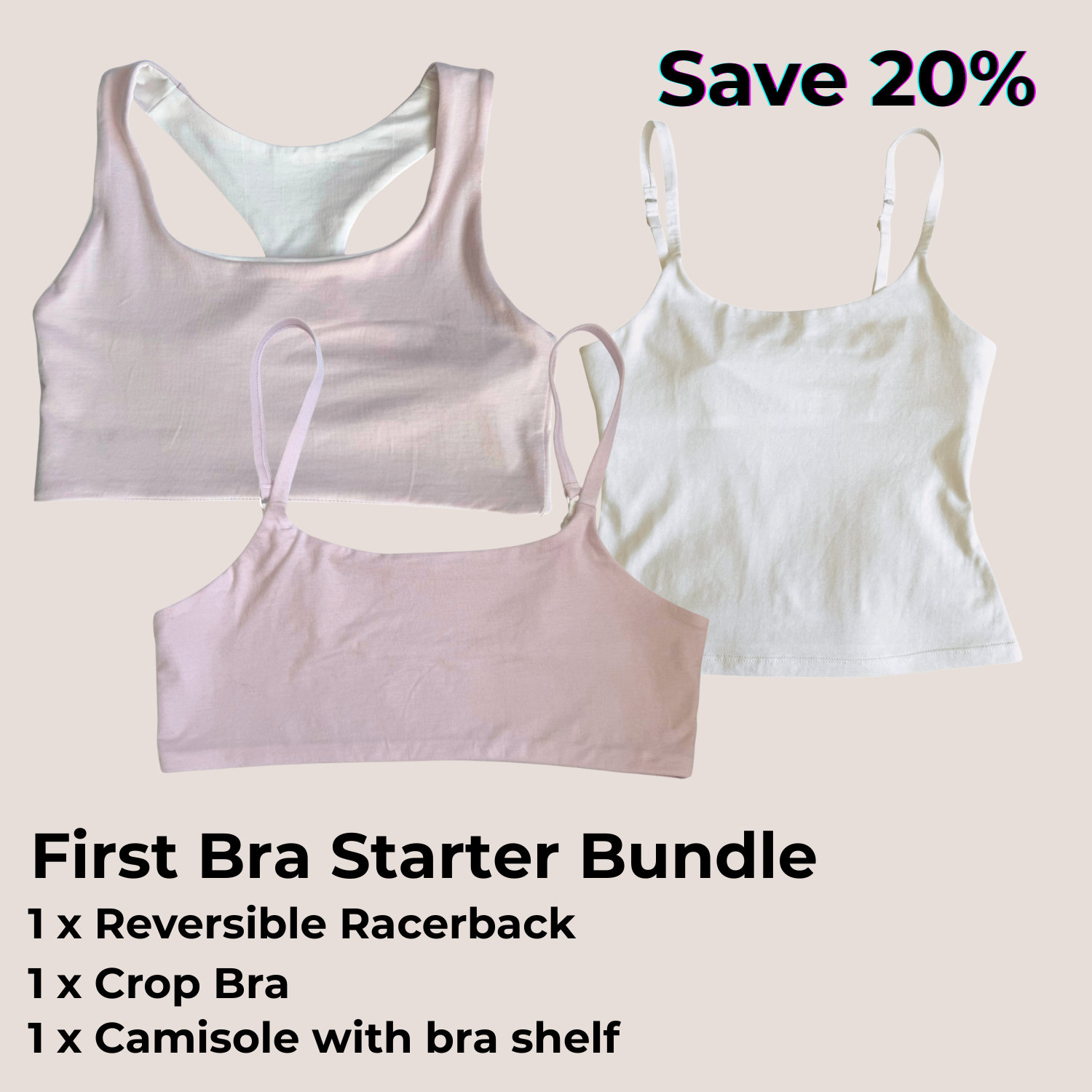 First Bra Starter Bundle - Save 20% | Billie Green | Tween & Teen Bras